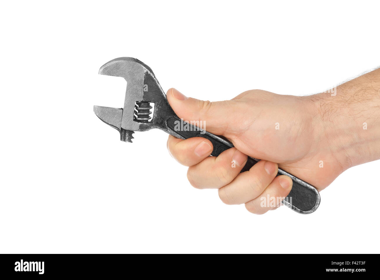 Spanner in hand hi-res stock photography and images - Alamy