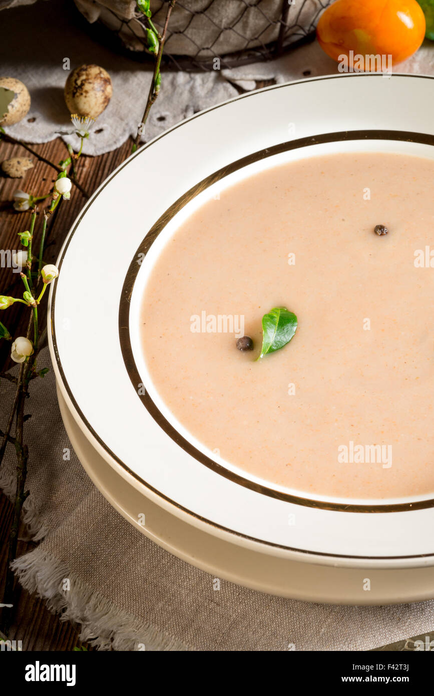 Sour rye soup Stock Photo - Alamy