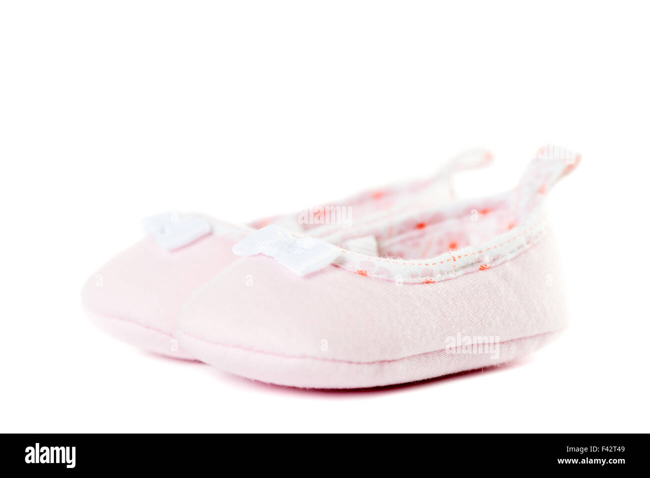 Close up pink baby shoes side view Stock Photo - Alamy