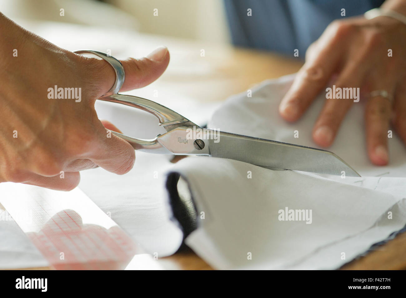 Fashion designer sewing cutting pattern hi-res stock photography and ...