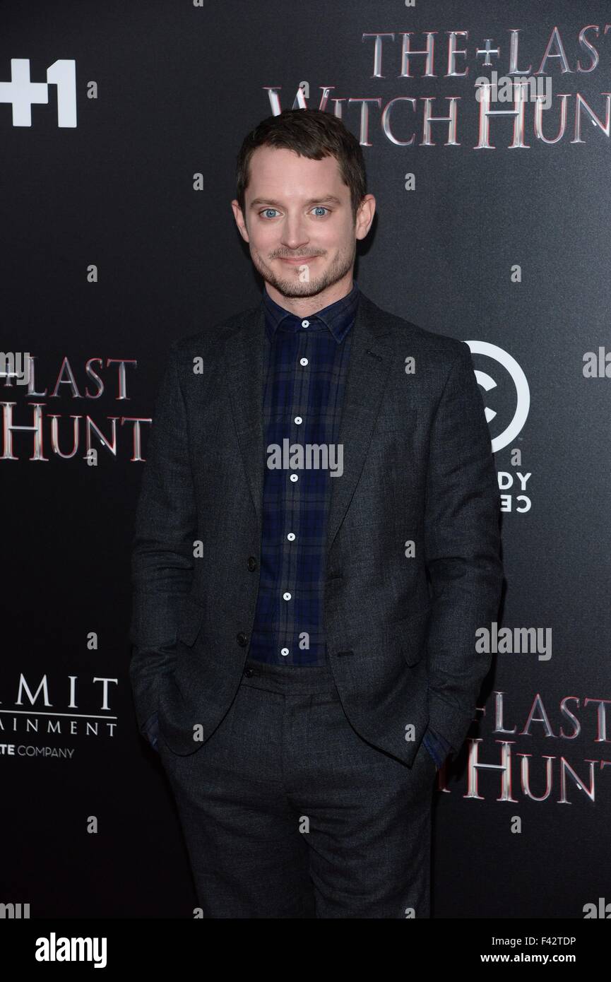 New York, NY, USA. 13th Oct, 2015. Elijah Wood at arrivals for THE LAST ...