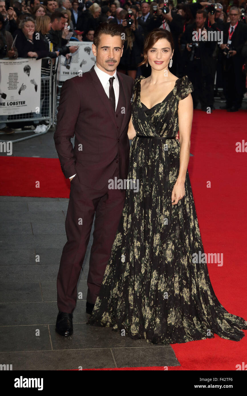 London, UK. Colin Farrell and Rachel Weisz at London Film Festival Dare ...