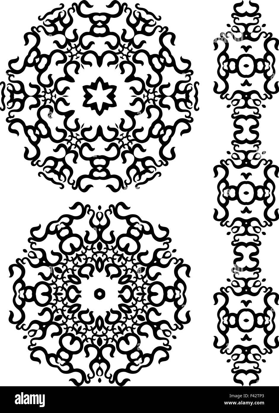 Tribal Tattoo Circular Vector Art Stock Vector Image & Art - Alamy