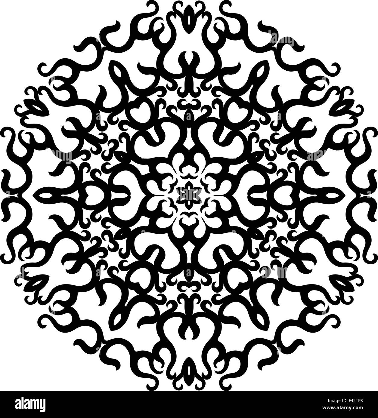 Tribal Tattoo Circular Vector Art Stock Vector Image & Art - Alamy