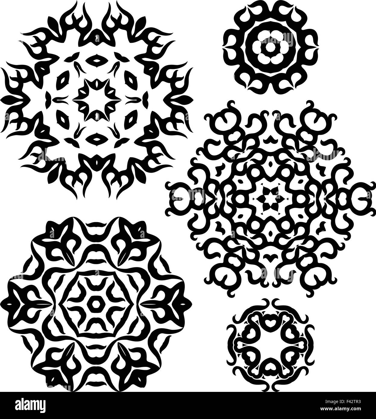 Tribal Tattoo Circular Vector Art Stock Vector Image & Art - Alamy