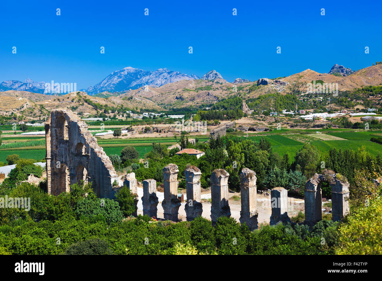 Aqueduct at Aspendos in Antalya Turkey Stock Photo - Alamy