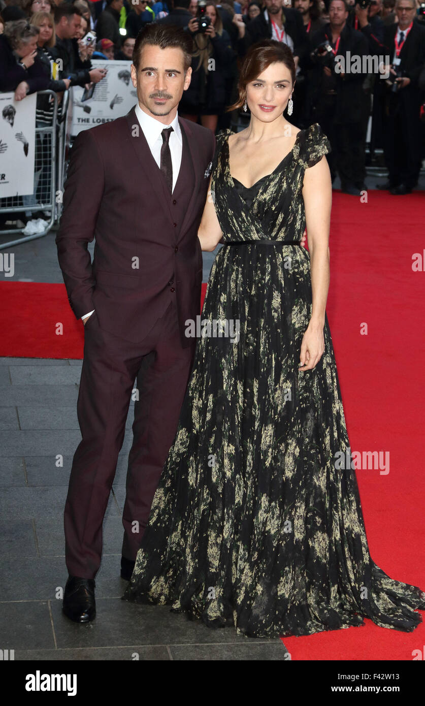 London, UK. Colin Farrell and Rachel Weisz at London Film Festival Dare ...