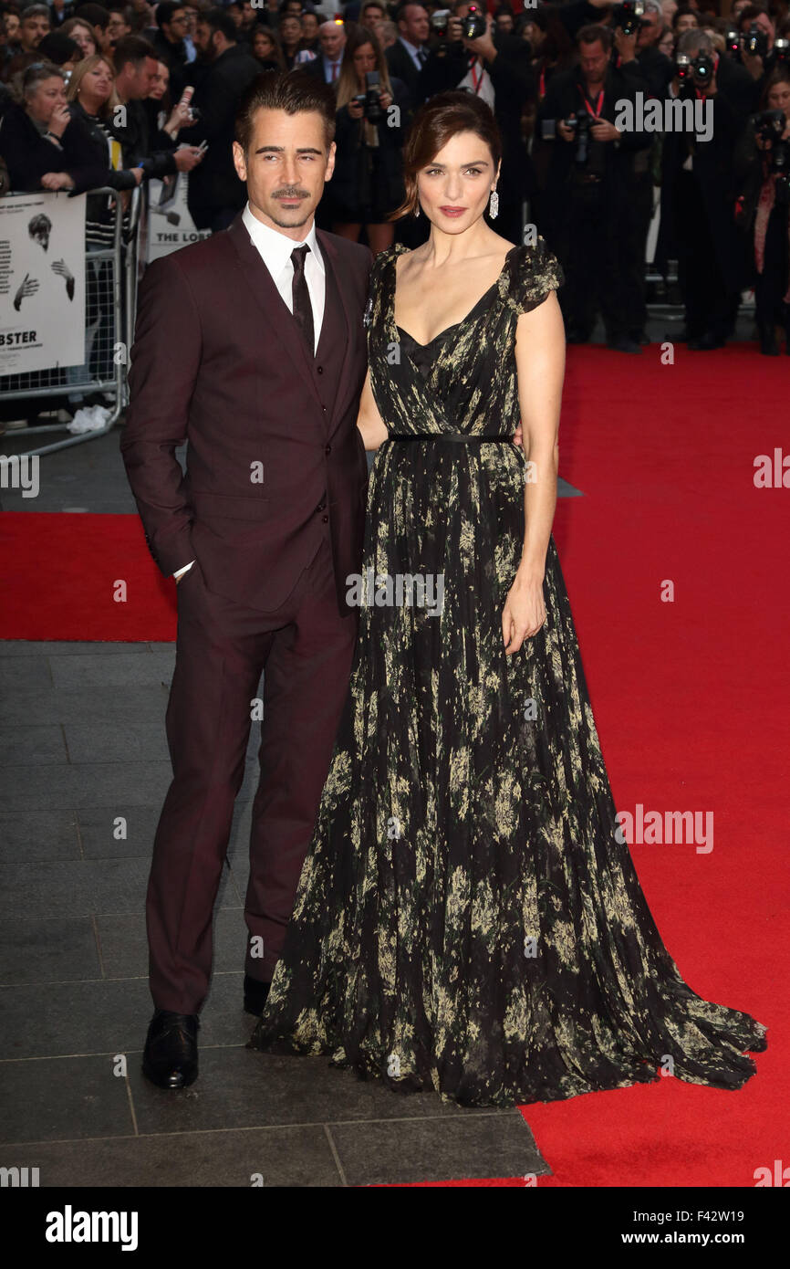 London, UK. Colin Farrell and Rachel Weisz at London Film Festival Dare ...
