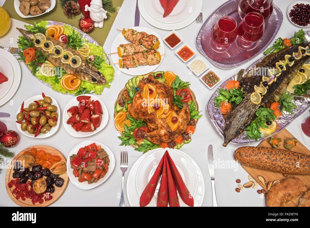 traditional festive food Stock Photo - Alamy