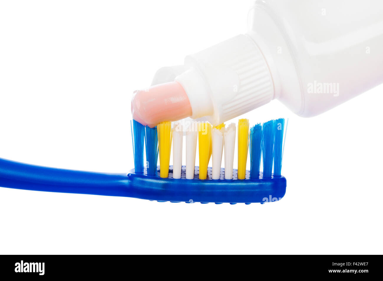 Toothbrush and paste Stock Photo - Alamy