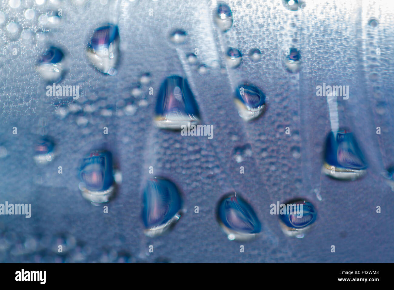 Drops of water on glass Stock Photo - Alamy