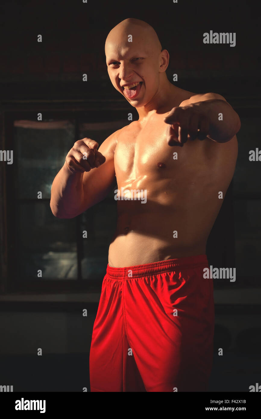 Boxer in red boxing hi-res stock photography and images - Alamy