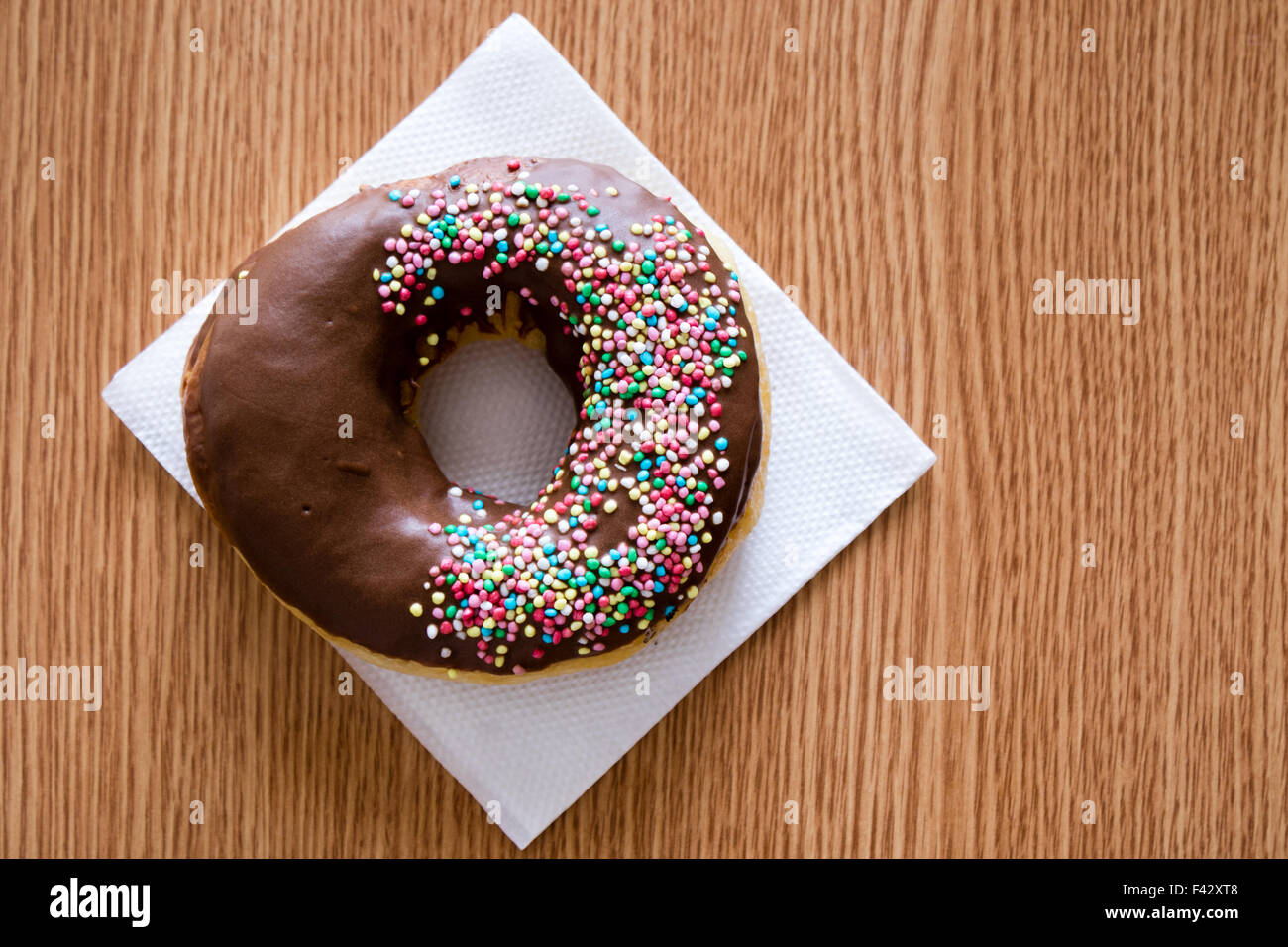 donut on table Stock Photo - Alamy