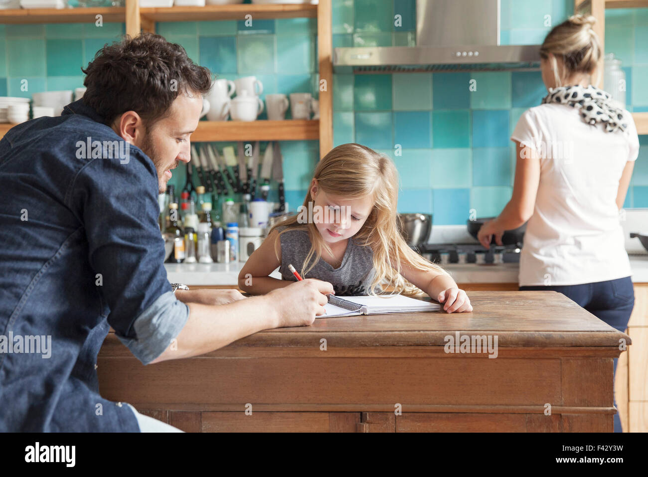 Preschool kids practice writing hi-res stock photography and images - Alamy