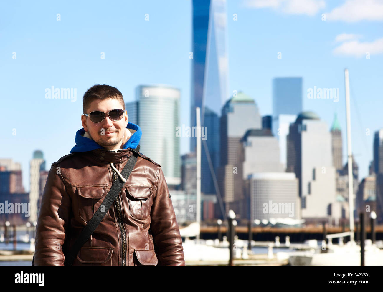 Man in New York City Stock Photo - Alamy