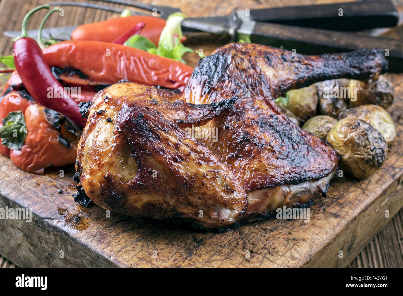 Huhn gebraten hi-res stock photography and images - Alamy