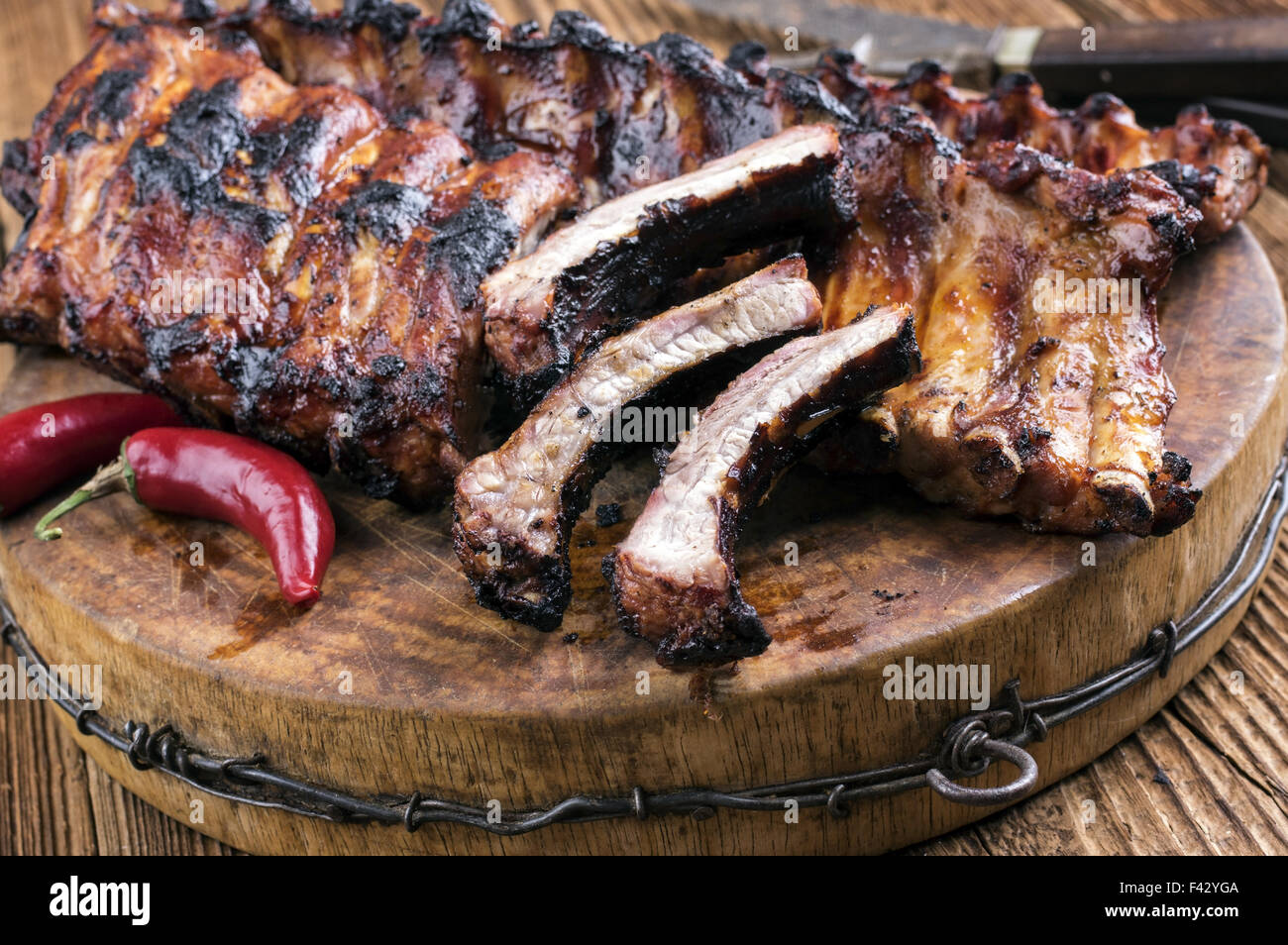 grilled spare ribs Stock Photo - Alamy