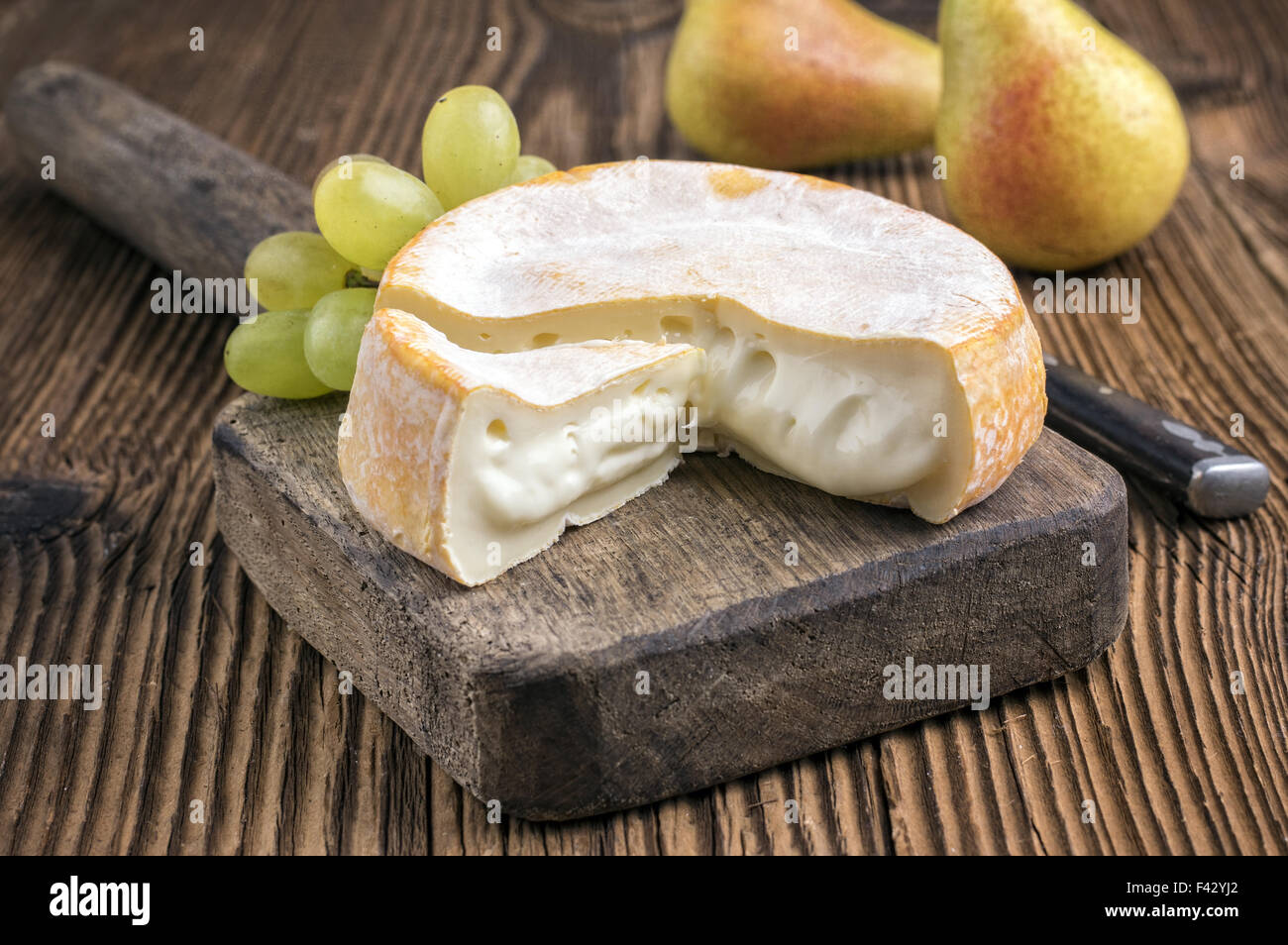 french soft cheese Stock Photo - Alamy