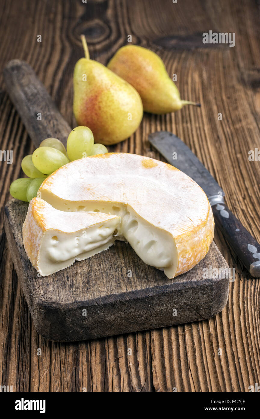 french soft cheese Stock Photo - Alamy