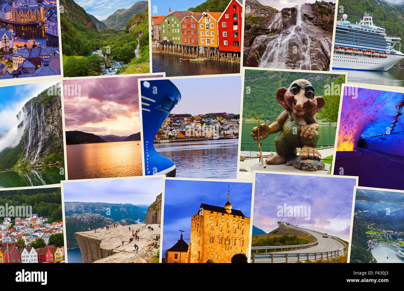 Stack of Norway travel shots Stock Photo - Alamy