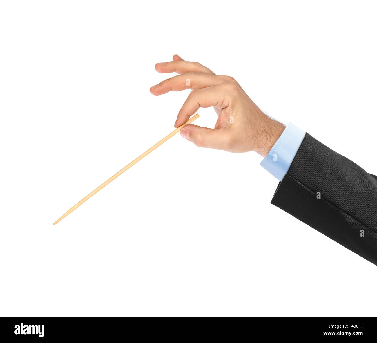 Music conductor hand Stock Photo - Alamy