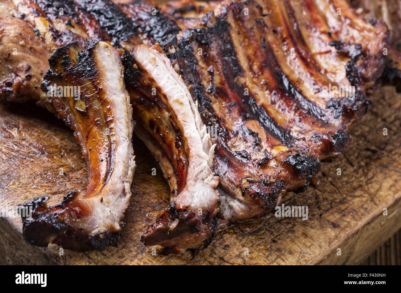 grilled spare ribs Stock Photo - Alamy