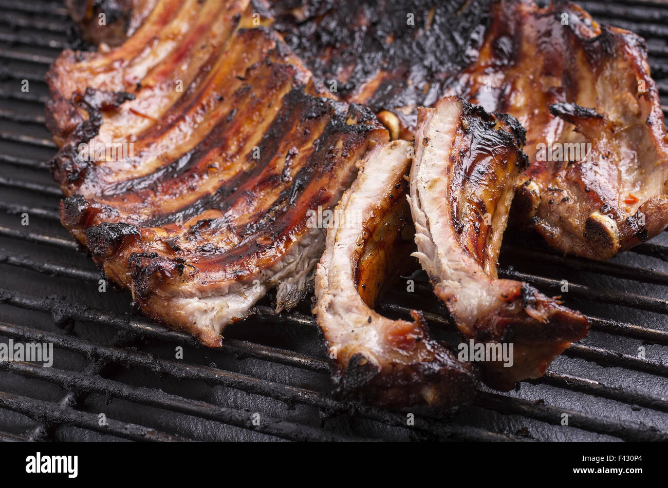 grilled spare ribs Stock Photo - Alamy