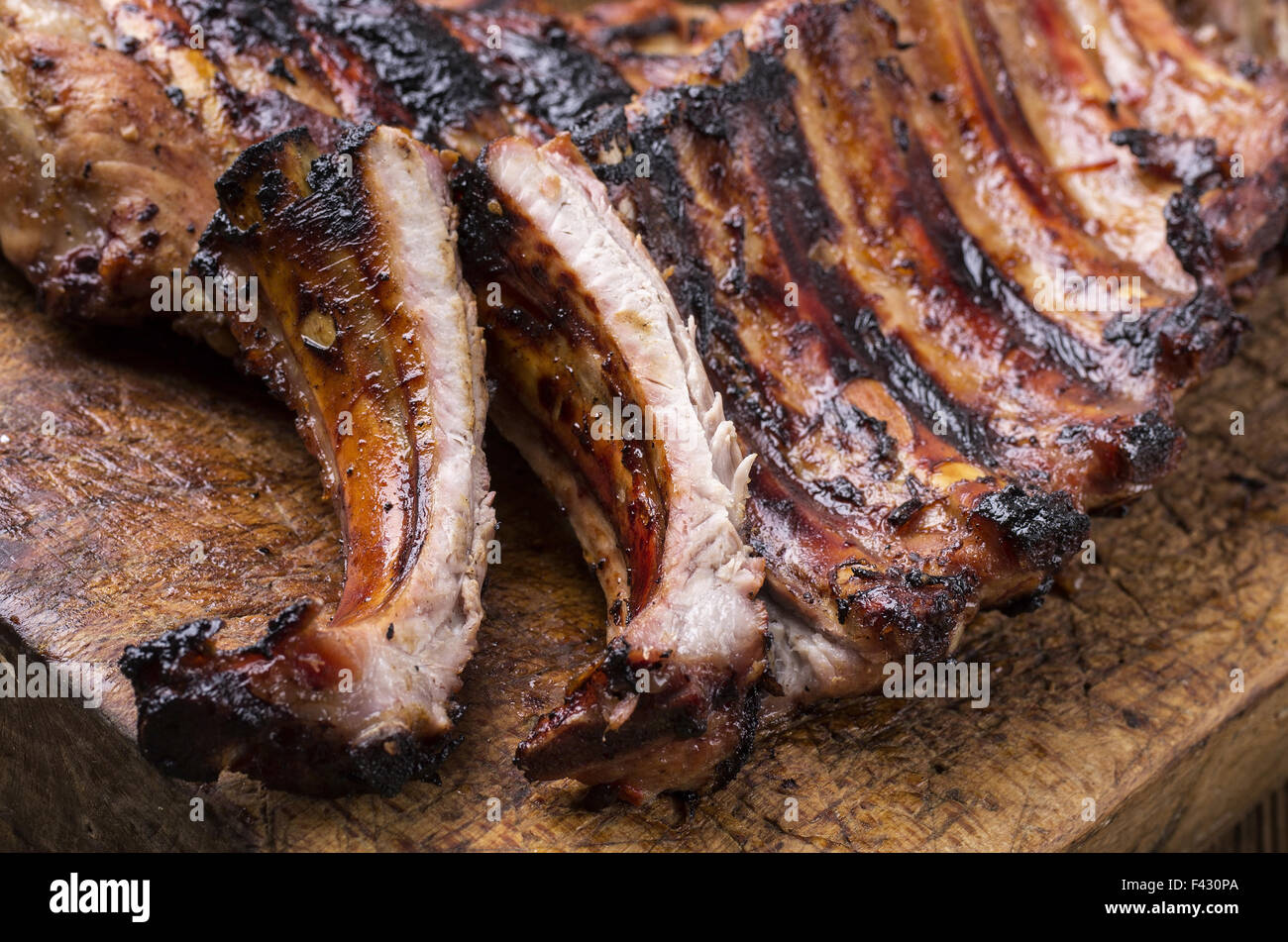 grilled spare ribs Stock Photo - Alamy
