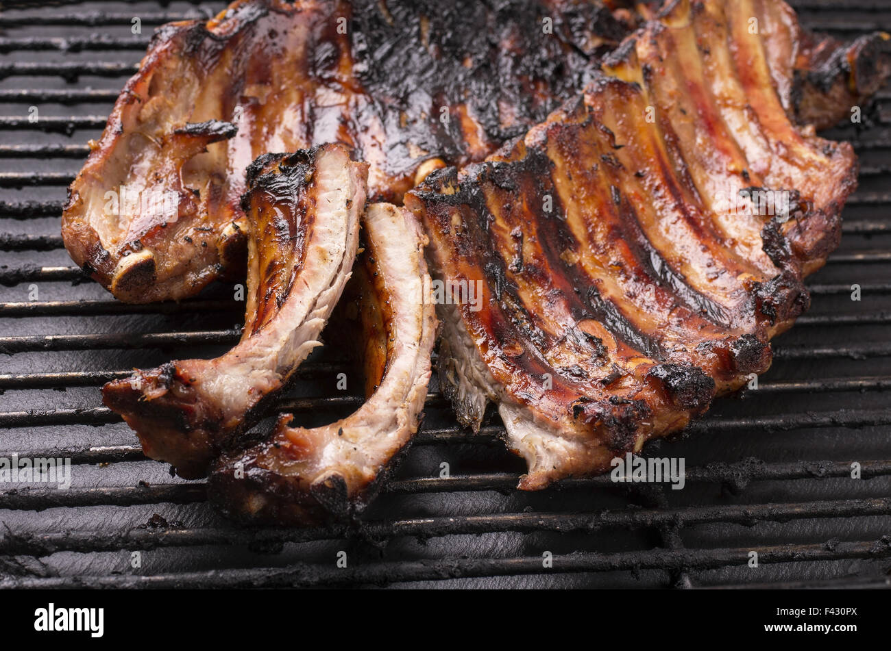 grilled spare ribs Stock Photo - Alamy