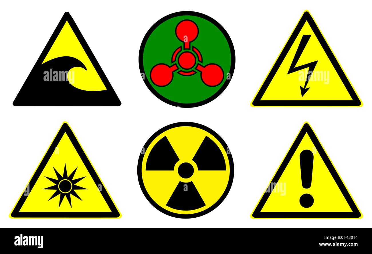 Hazard signs hi-res stock photography and images - Alamy