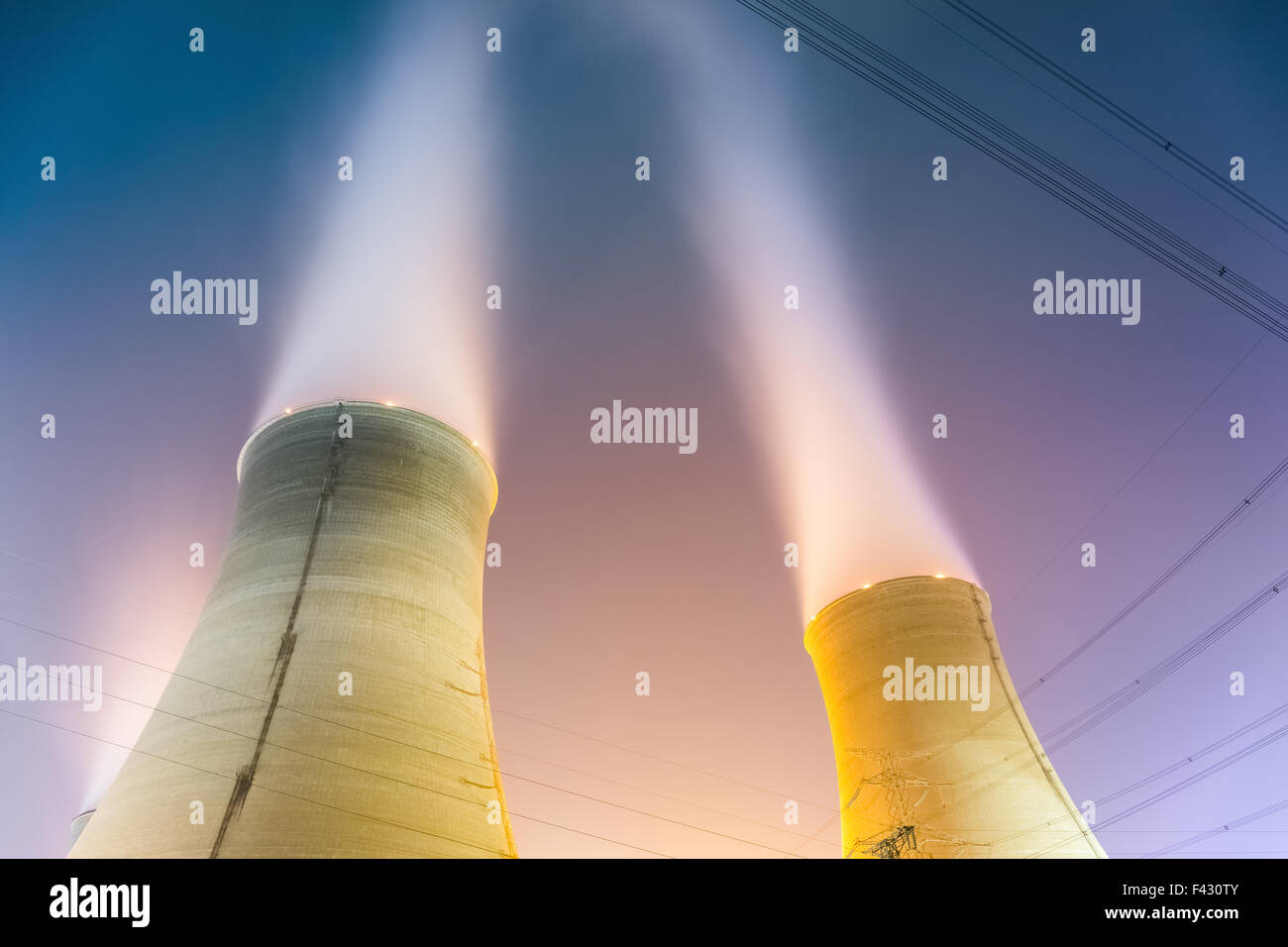 Radioactive pollution towers hi-res stock photography and images - Alamy