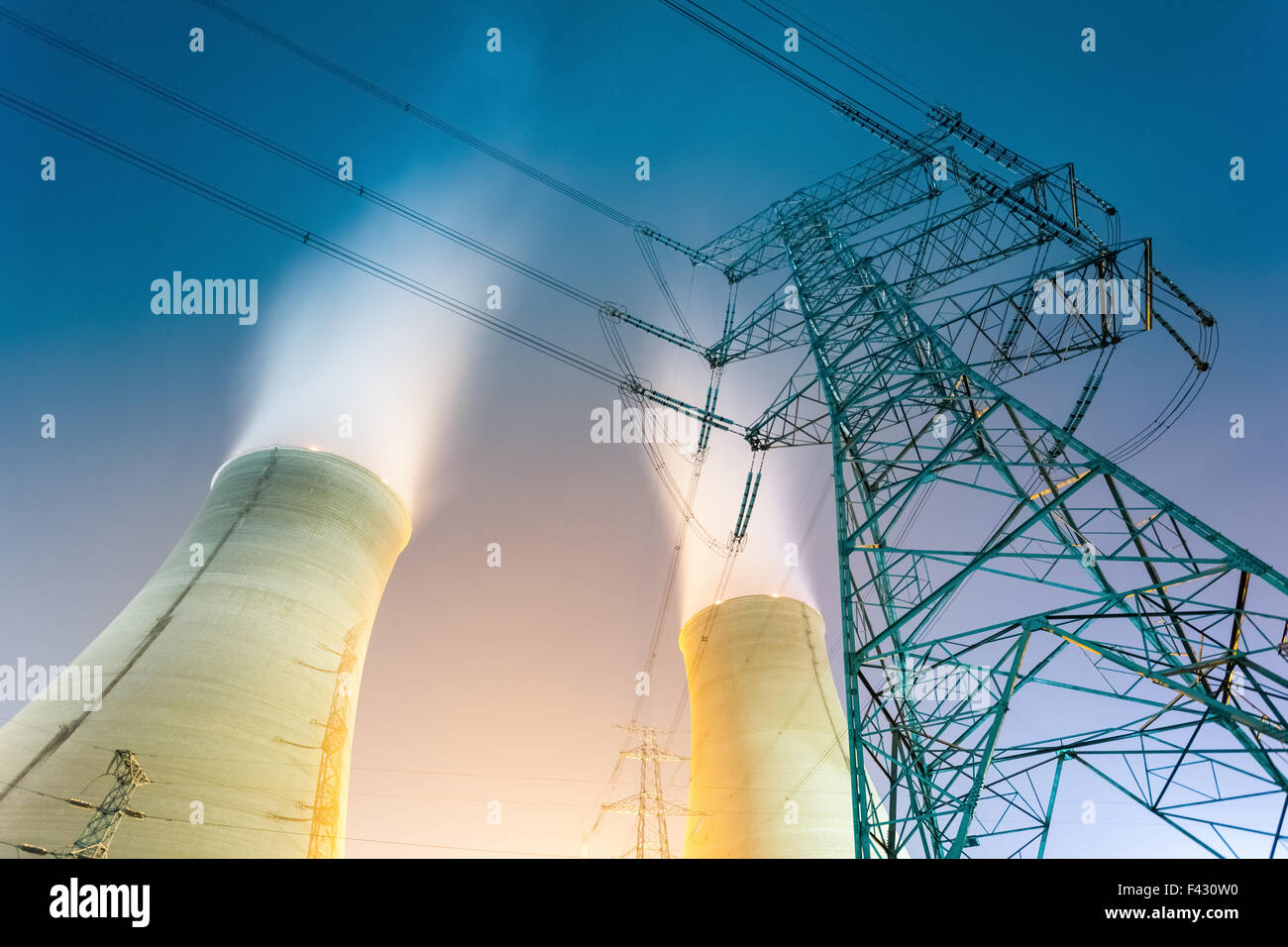 Radioactive Pollution Towers High Resolution Stock Photography and ...