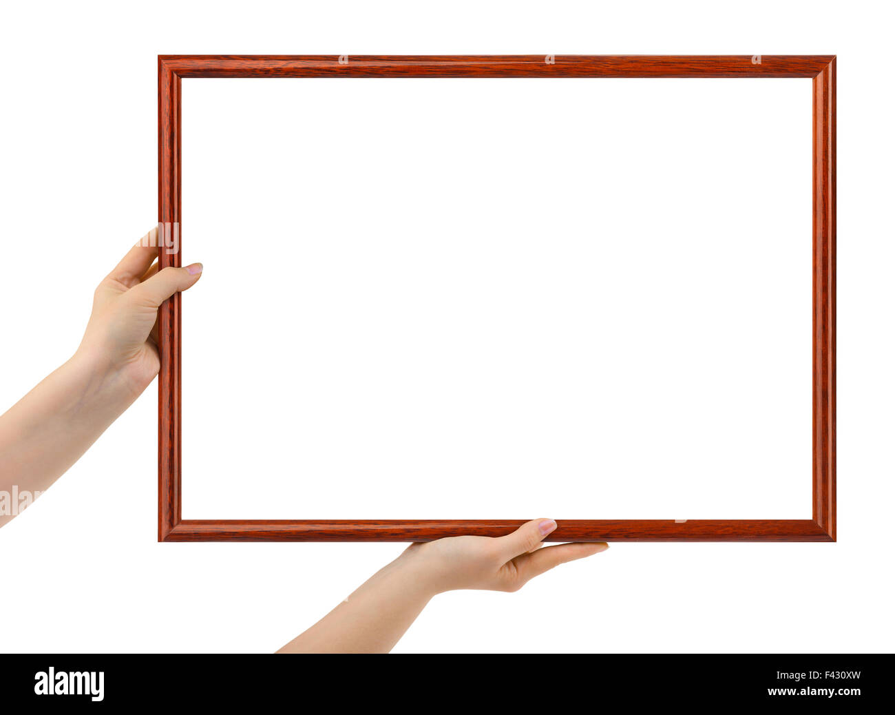 Frame in hands Stock Photo - Alamy