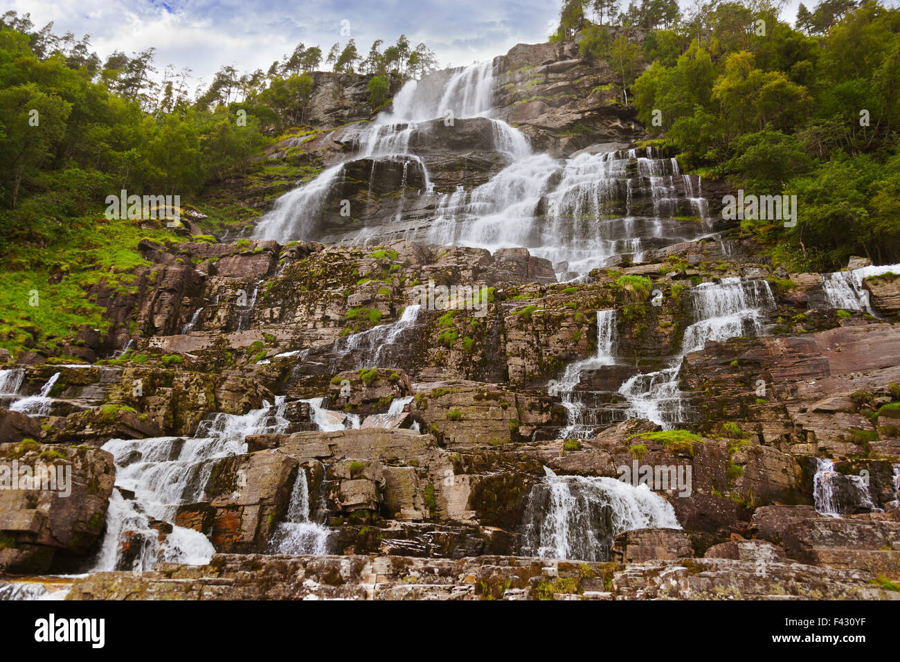 Tvinde Waterfall - Norway Stock Photo - Alamy