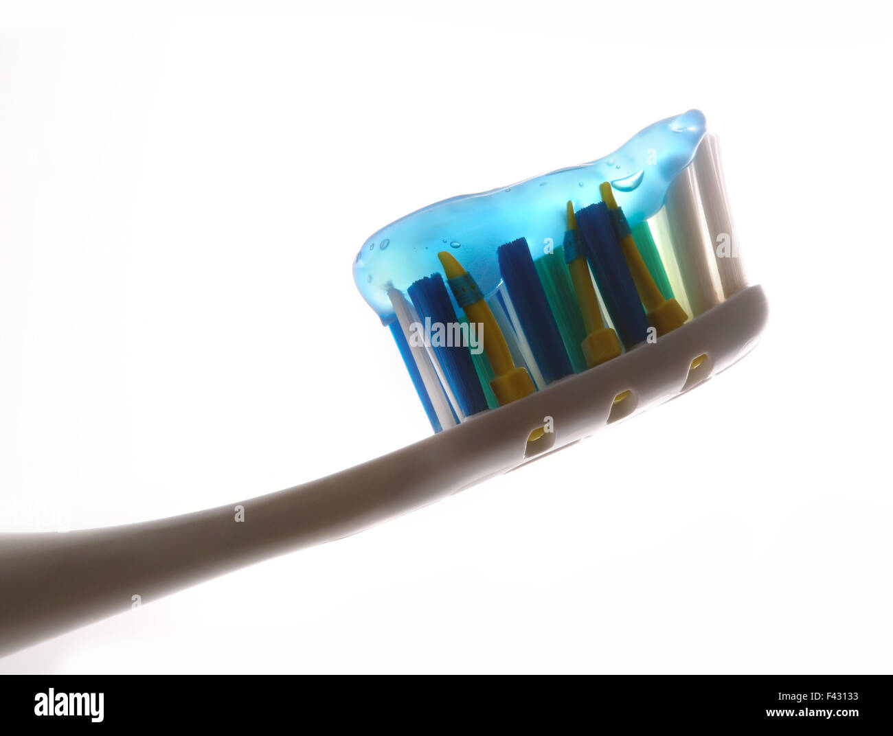 Tooth-brush with tooth-paste Stock Photo - Alamy