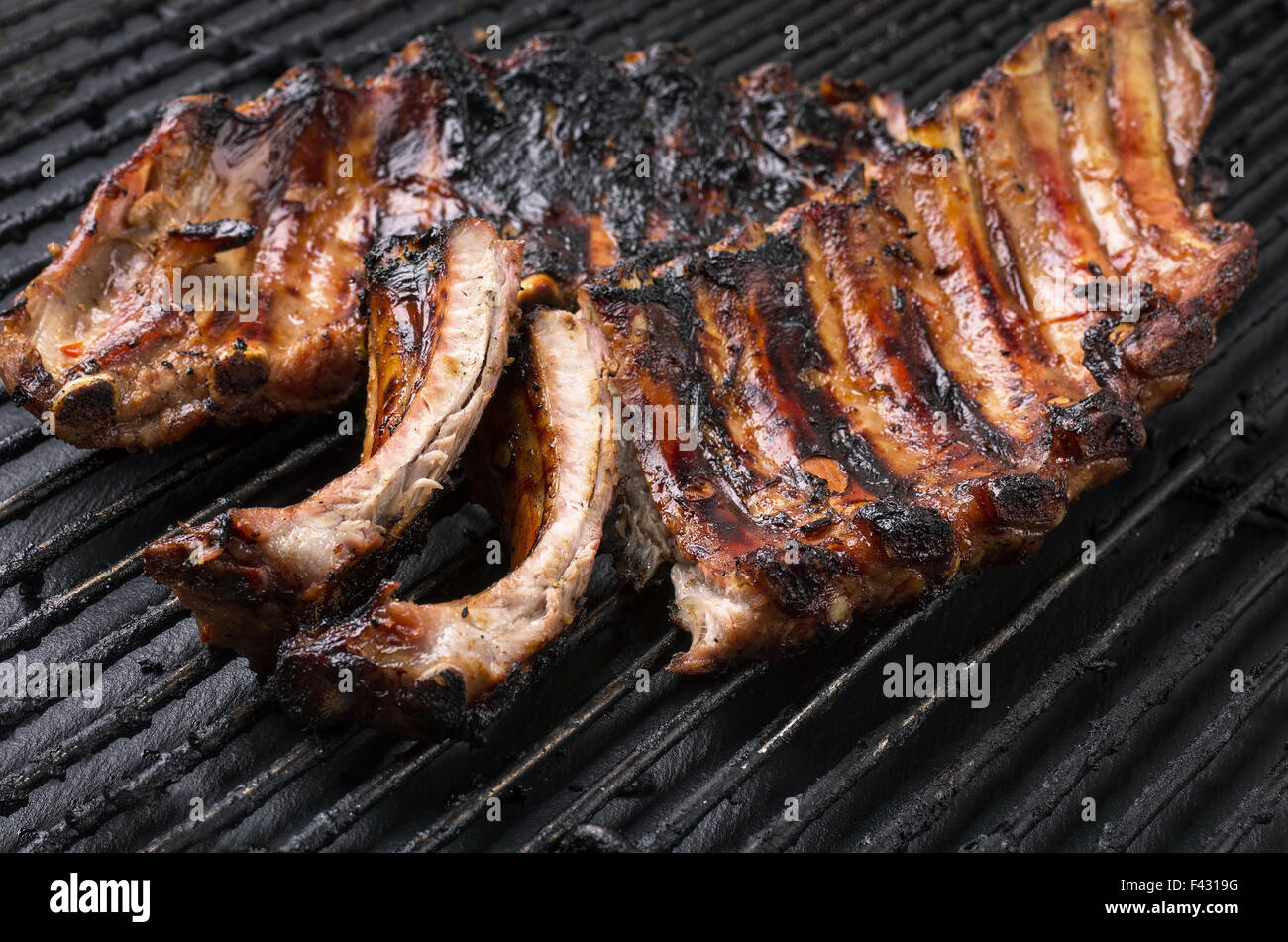 grilled spare ribs Stock Photo - Alamy