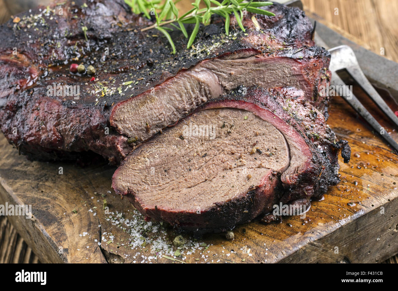 Venison leg fillet hi-res stock photography and images - Alamy