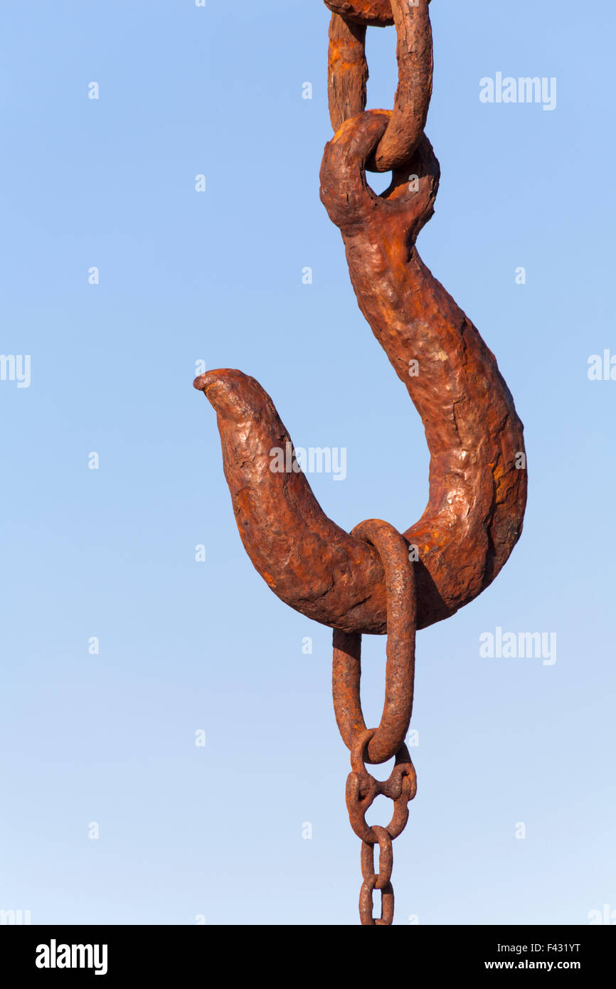 Rusty Hook And Chain High Resolution Stock Photography and Images - Alamy