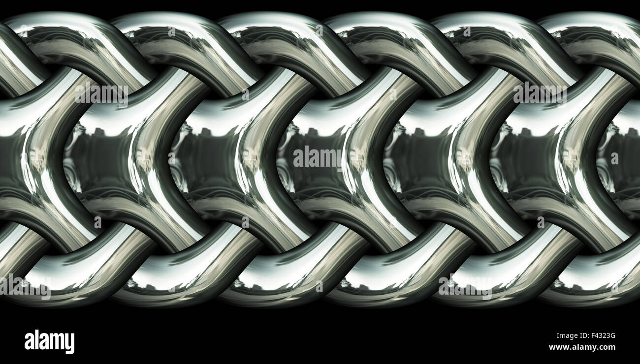Elegant chain in silver Stock Photo - Alamy