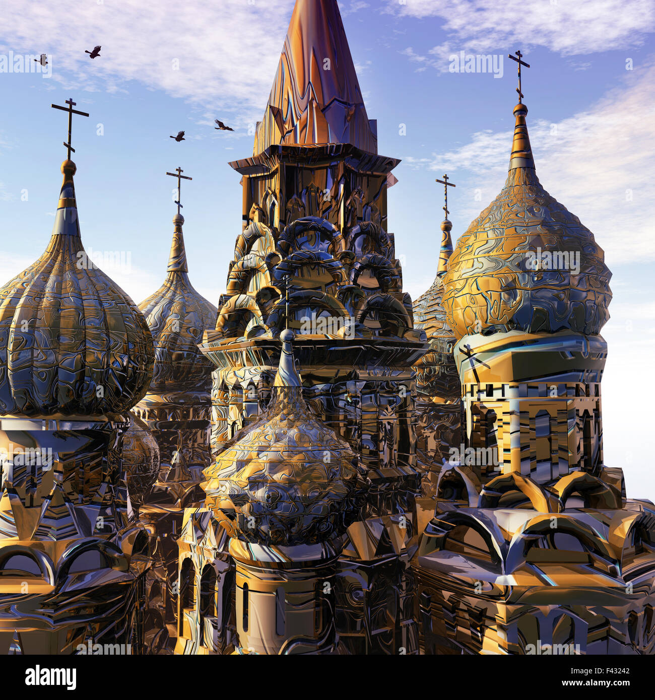Fantasy Palace at sunset Stock Photo - Alamy