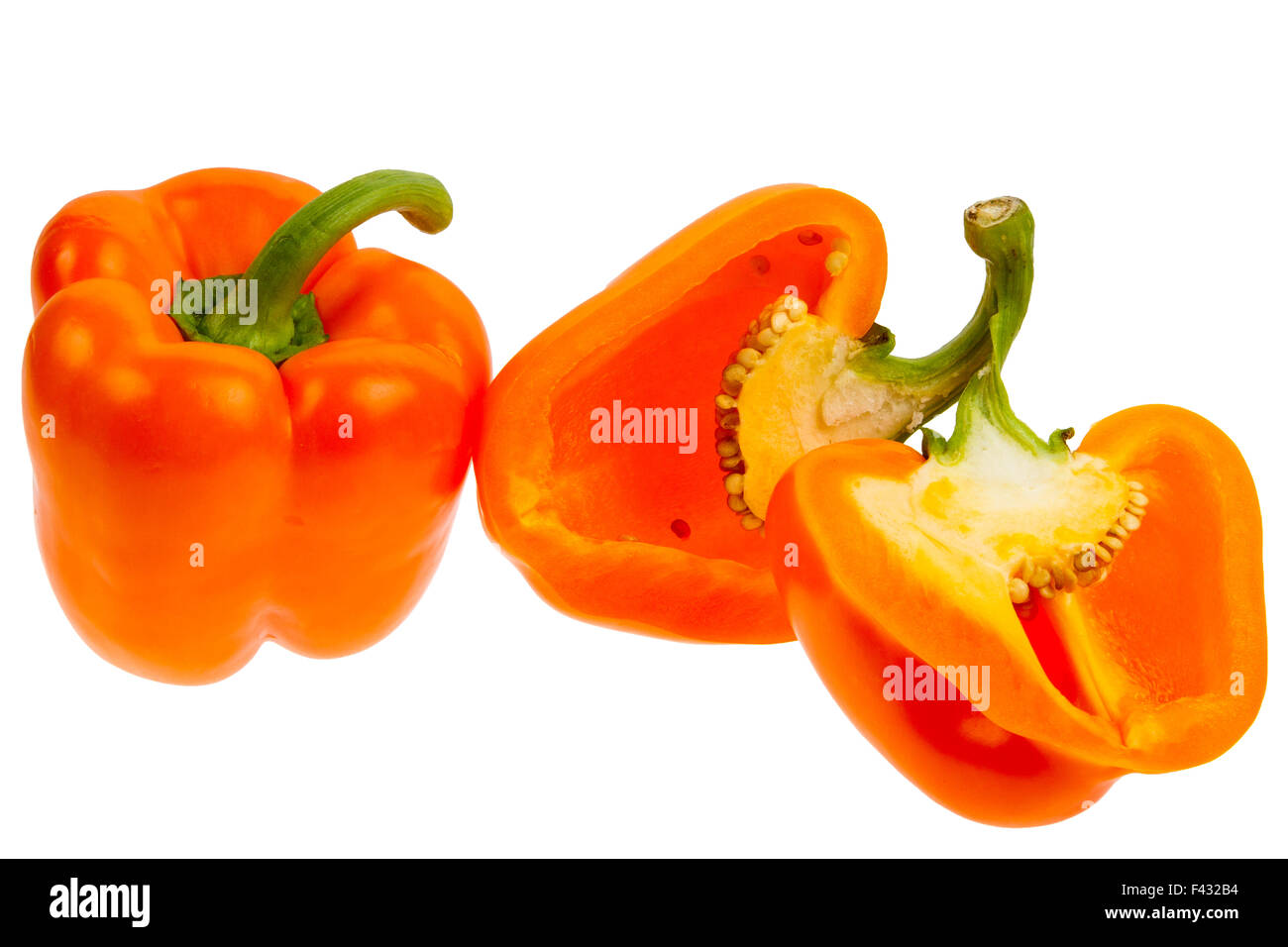 Orange bell pepper Stock Photo - Alamy