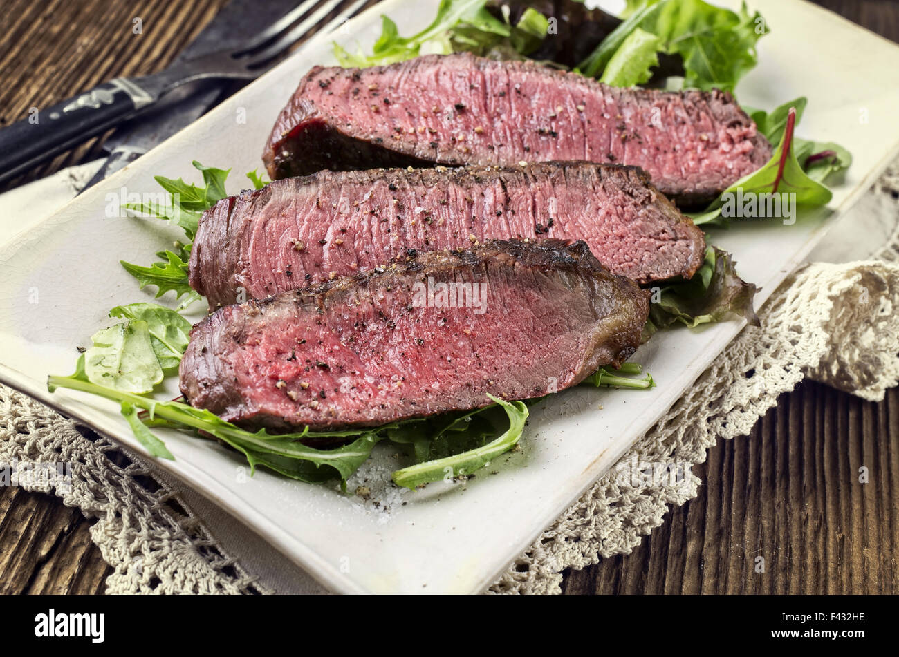 grilled beef steak Stock Photo - Alamy