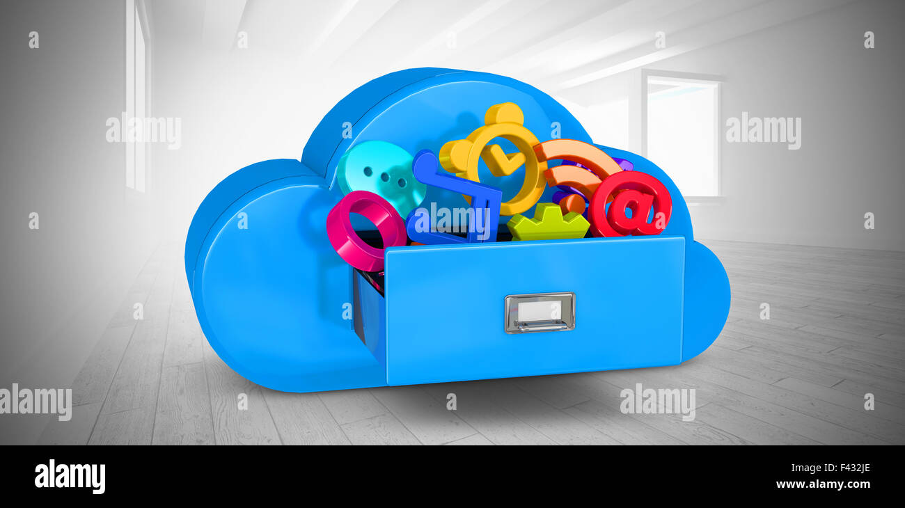 Composite image of cloud computing drawer Stock Photo - Alamy