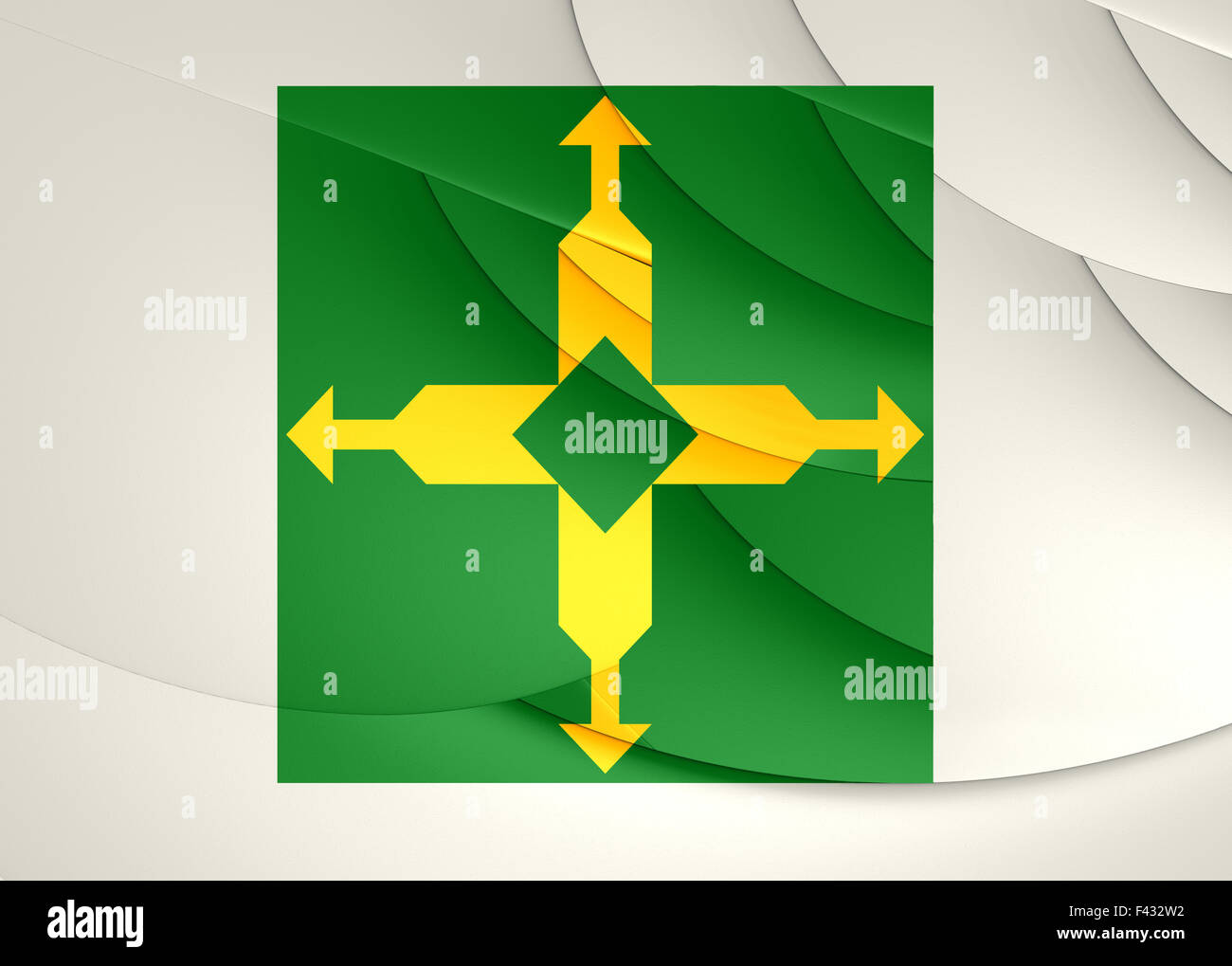 Flag of Federal District Stock Photo - Alamy