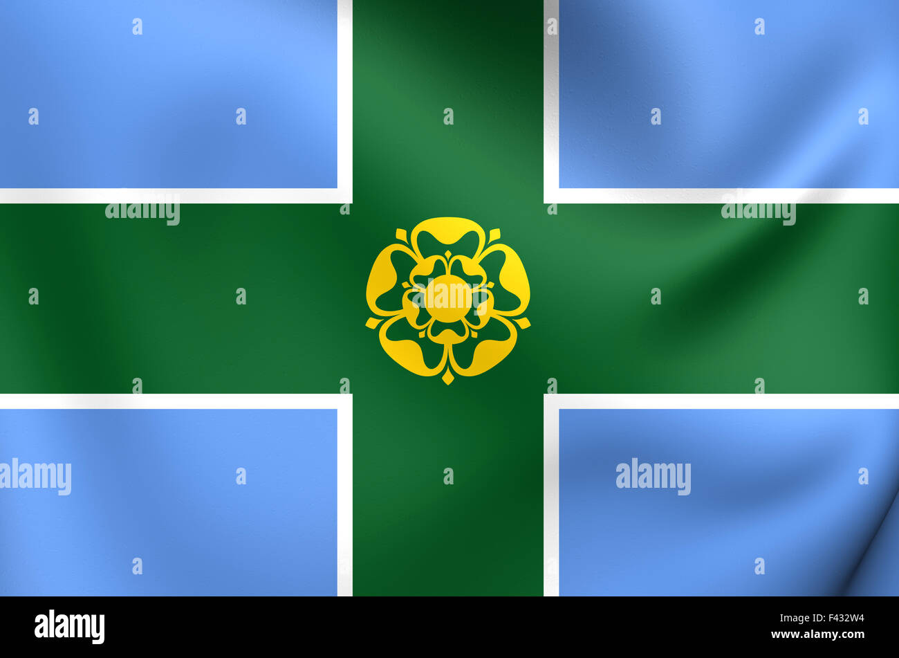 Flag of Derbyshire Stock Photo - Alamy