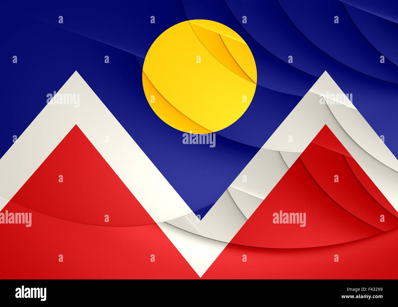 Flag of Denver Stock Photo - Alamy