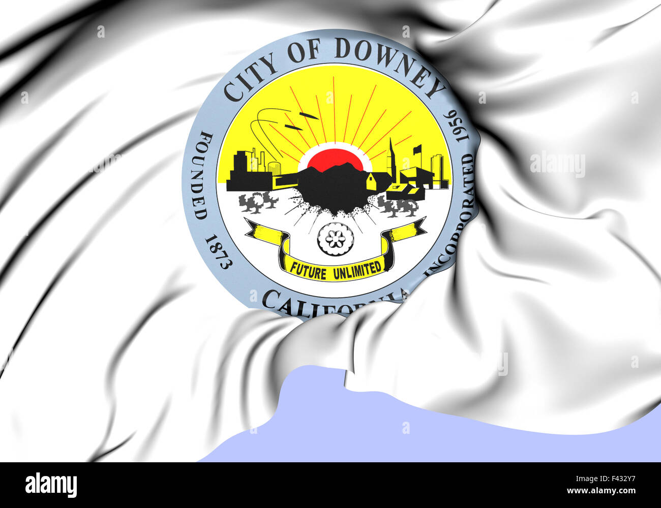 Downey Coat of Arms Stock Photo - Alamy