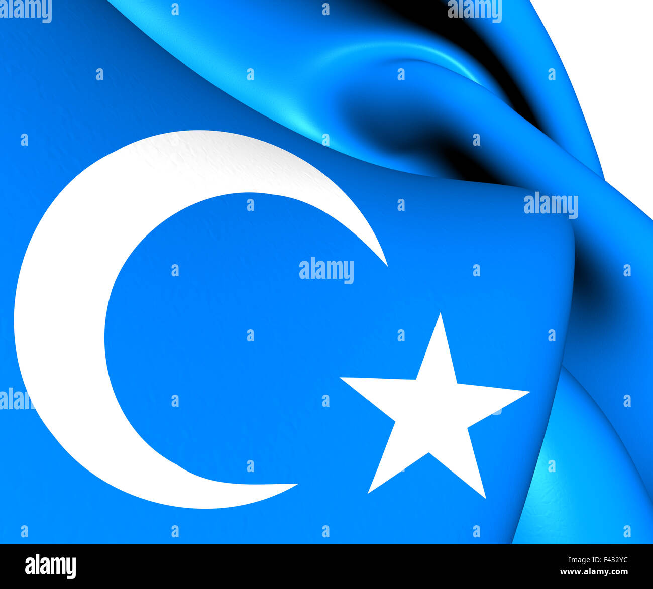 East turkestan flag hi-res stock photography and images - Alamy
