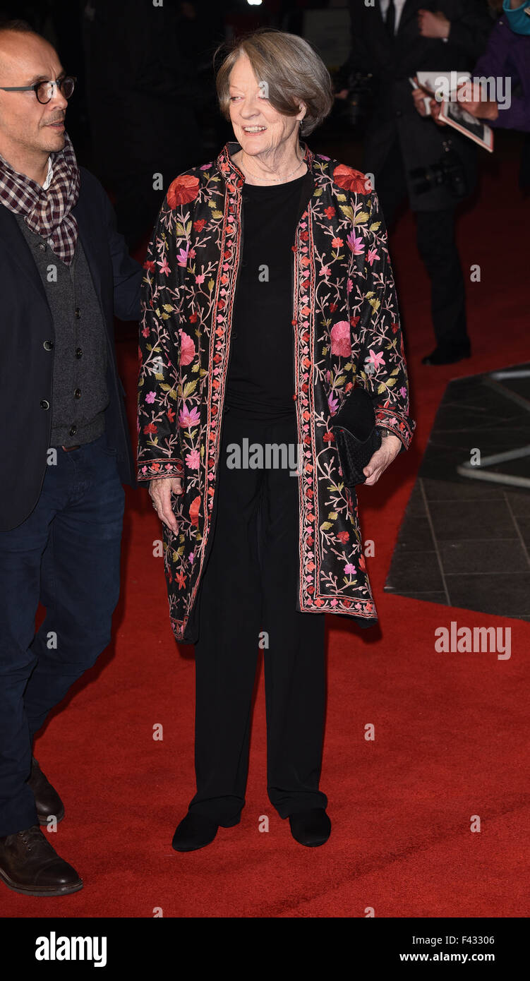 London, UK. Dame Maggie Smith at London Film Festival Premiere of The ...