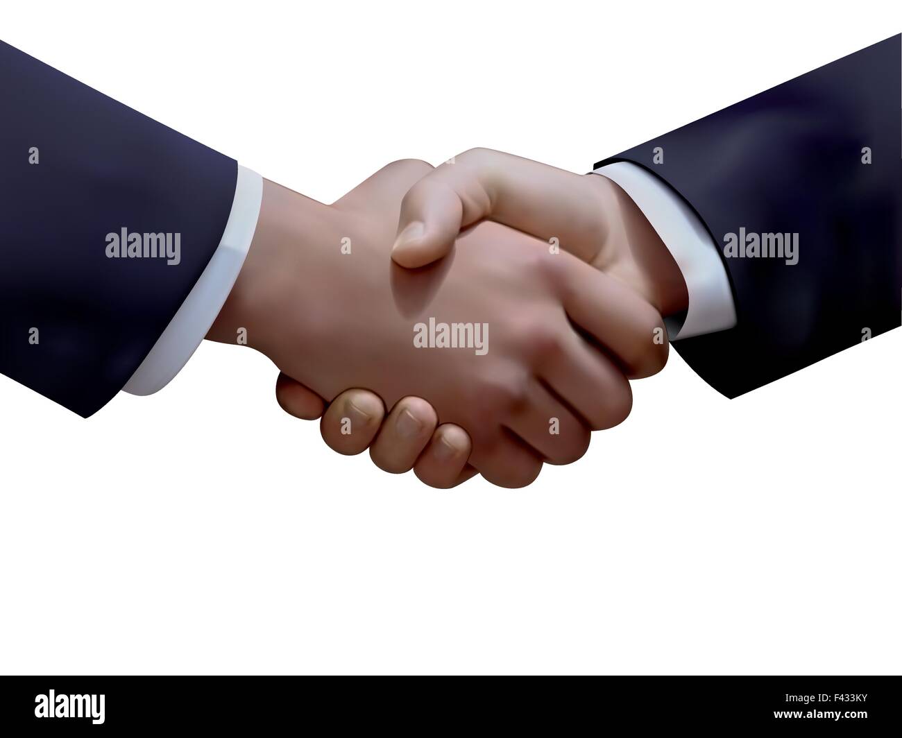 Vector graphic of the handshake of two businessmen Stock Vector Image ...